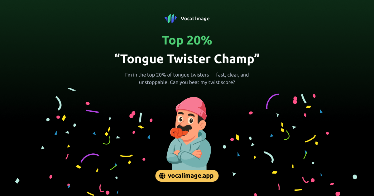 Record your Tongue Twister - speed & clarity analysis